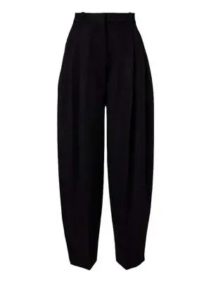 Jacquemus Virgin Wool Wide-leg Trousers - Black