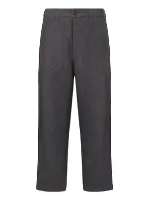 Brunello Cucinelli Linen Straight Pants - Grey