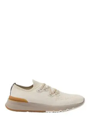 Brunello Cucinelli Knitted Sneakers - White