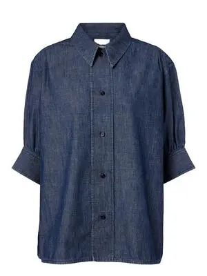 JIL SANDER Cotton Poplin Shirt - Blue