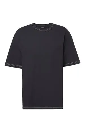 LEMAIRE Cotton And Linen T-shirt - Blue