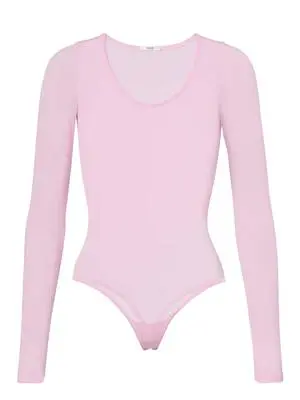 Wolford Buenos Aires Semi-sheer Bodysuit - Pink