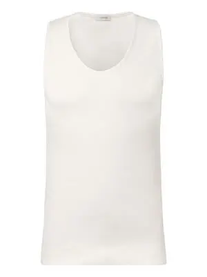 LEMAIRE Cotton And Linen Tank Top - White