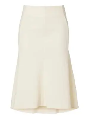 JIL SANDER High-rise Midi Skirt - White