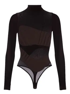 Wolford Semi-sheer Bodysuit - Brown