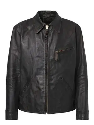 RALPH LAUREN Lynton Leather Biker Jacket
