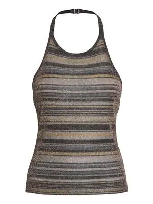 Missoni Knitted Stripe Tank Top - Gold