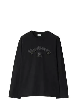 Burberry Embroidered Logo Sweatshirt - Black