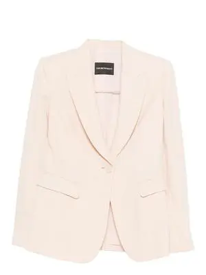 Emporio Armani Single-breasted Blazer Jacket - Pink