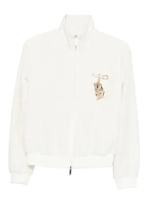 Emporio Armani Tweed Blouson Jacket - White