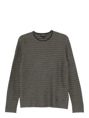 Emporio Armani Wool Crewneck Sweater - Blue