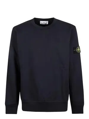 Stone Island Cotton Crewneck Sweater - Blue