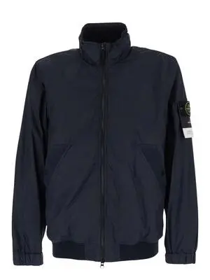 Stone Island Zipped Blouson Jacket - Blue
