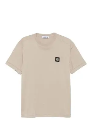 Stone Island Compass Patch T-shirt - Beige