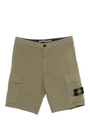 Stone Island Cotton Shorts - Green