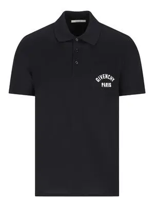 Givenchy Polo Shirt With Logo - Blue
