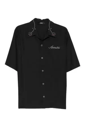 Amiri Stud Camp Shirt - Black