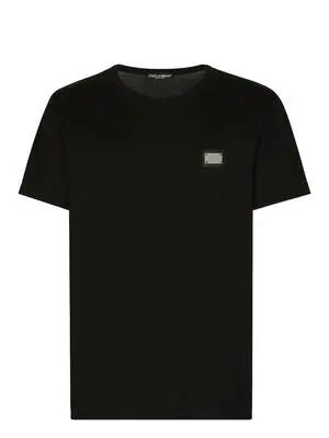 Dolce & Gabbana Logo Cotton T-shirt - Black
