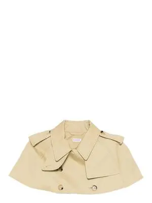 Burberry Cotton Trench Cape - Green