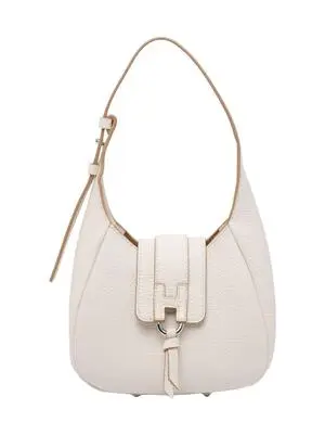 Hogan Leather Hobo Bag - White