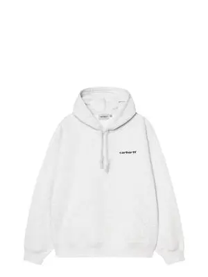 Carhartt Work In Progress Logo Cotton Hoodie - Grey