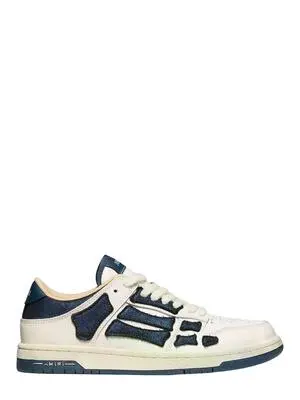 Amiri Denim Skel Top Low Sneakers - Neutrals