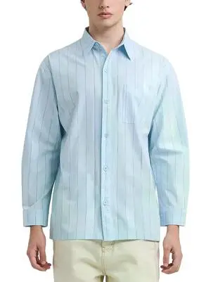 OFF DUTY Reggie Striped Pocket Shirt - Blue