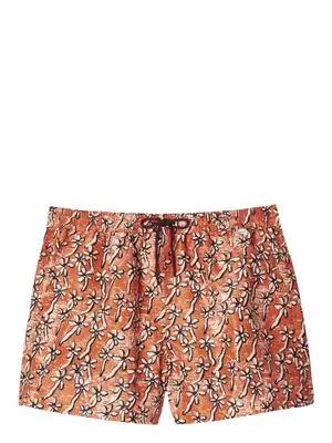 Paul Smith Printed Swim Shorts - Orange