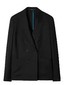 Paul Smith Unlined Double-breasted Wool Blazer - Black