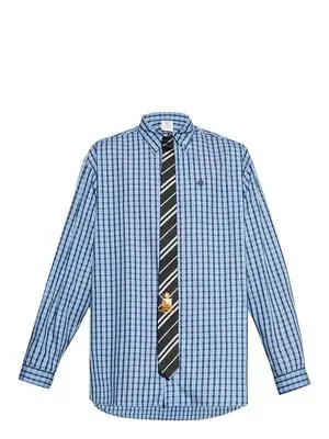 Vetements Tie Detailed Shirt - Blue