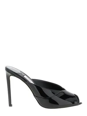 JIMMY CHOO Heeled Mules - Black