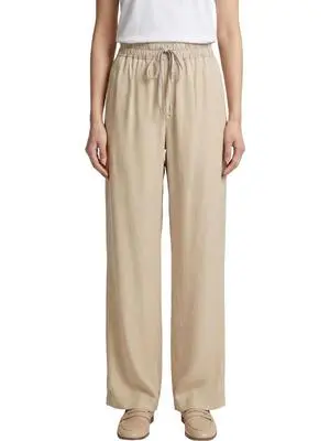 Rick Owens Wide Leg Drawstring Trousers - Earth