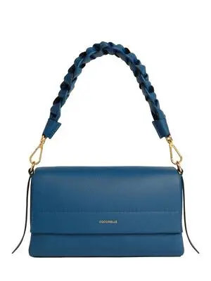 COCCINELLE Braided Handle Shoulder Bag - Blue