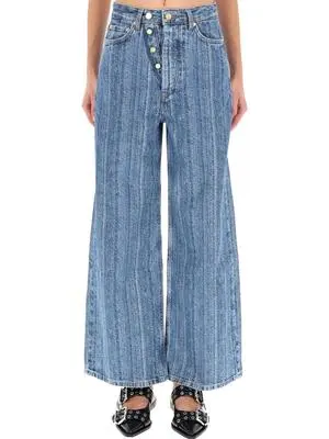 GANNI Wide Leg Jeans