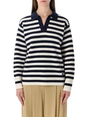 Ralph Lauren Striped Polo Shirt - Cream