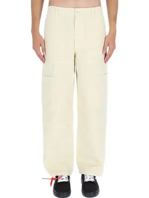 Off-White Trousers - Beige