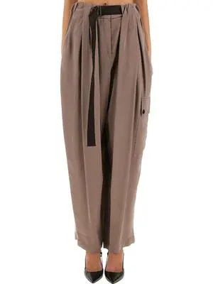 ALYSI Belted Pants - Brown