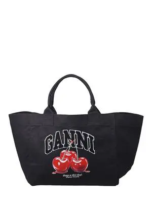 GANNI Tote Bag - Black