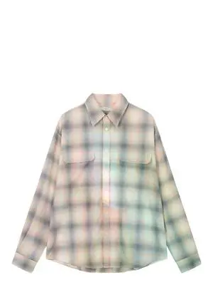 STUDIO TOMBOY Check Chest-pocket Shirt - Neutrals
