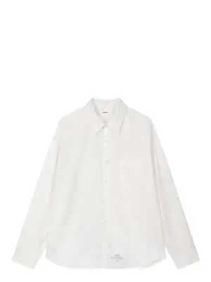 STUDIO TOMBOY Single-pocket Cotton Shirt - White