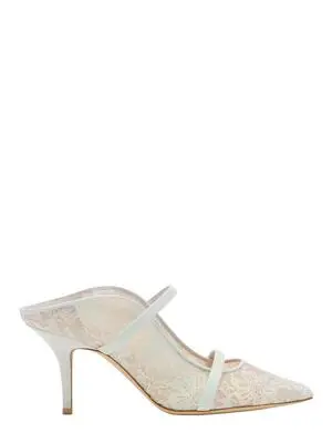 MALONE SOULIERS Maureen Strap-detail Mules - White