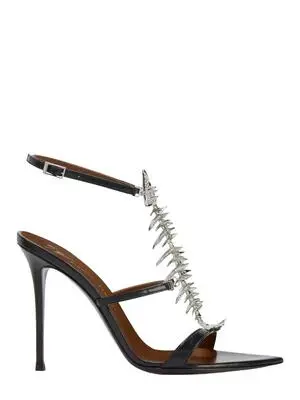 GIUSEPPE ZANOTTI Slim 2.0 Fishbone-motif Sandals - Black