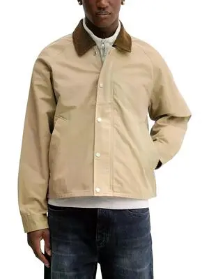 Abercrombie Corduroy Collar Jacket - Neutrals