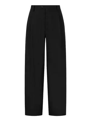 STUDIO TOMBOY Pintuck-detail Trousers - Black