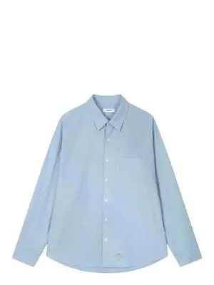 STUDIO TOMBOY Single-pocket Cotton Shirt - Blue