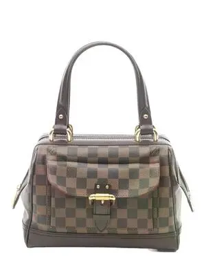 LOUIS VUITTON 2005 Knightsbridge Damier Ebene Tote Bag - Brown