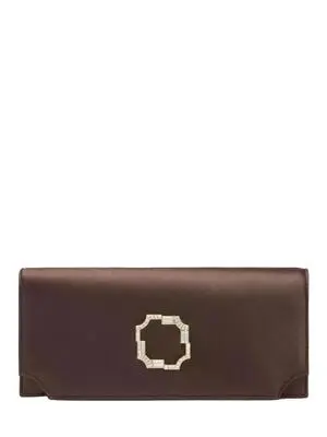 MALONE SOULIERS Vivien Jewel Clutch Bag - Brown