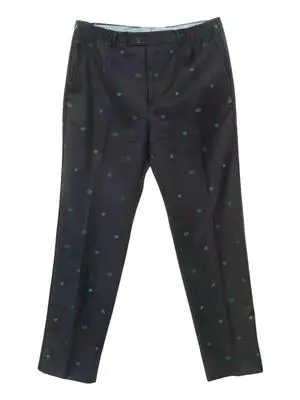 Gucci 2010s Patterned Trousers - Blue