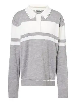 Simkhai Louis Striped Wool Jumper - Heather Grey Multi