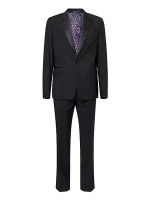 Paul Smith Single-breasted Wool And Mohair Tuxedo Suit - Black